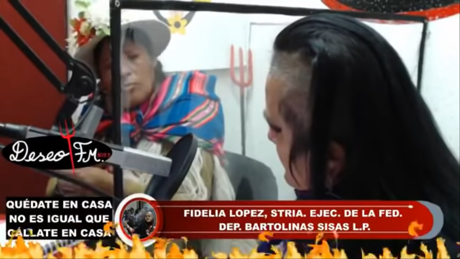 BARRICADA A: FIDELIA LOPEZ, STRIA. EJECUTIVA DE LA FEDERACIÓN DEPARTAMENTAL DE LAS BARTOLINAS ...